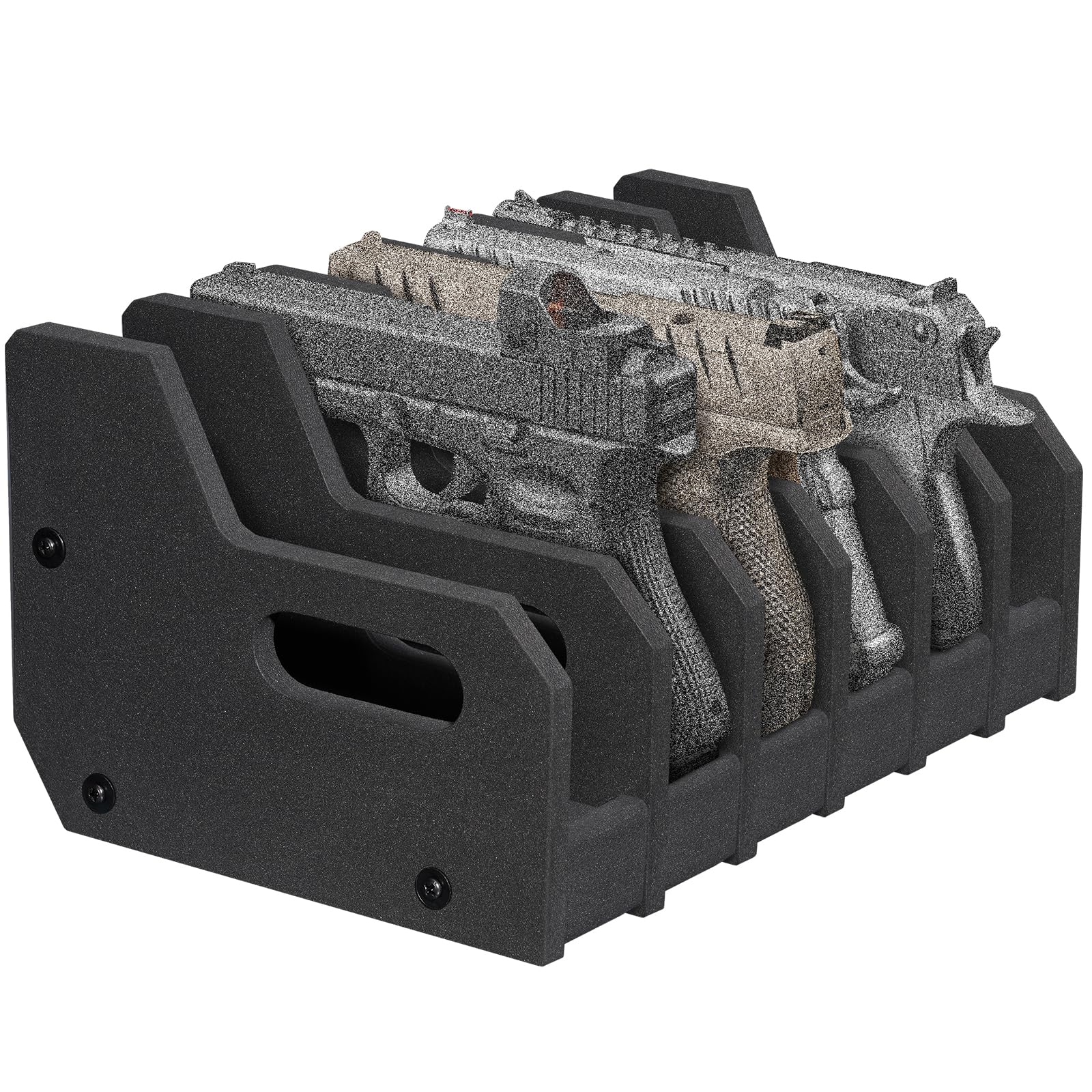 Snapklik.com : 6 Slots Foam Pistol Rack Handgun Stand For Gun Safe ...
