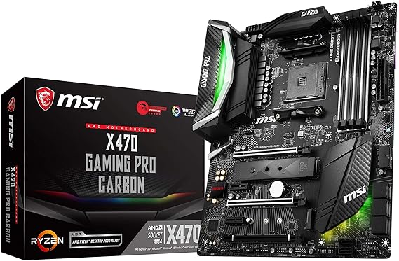 Amazon.com: MSI Performance Gaming AMD X470 Ryzen 2 AM4 DDR4 Onboard ...
