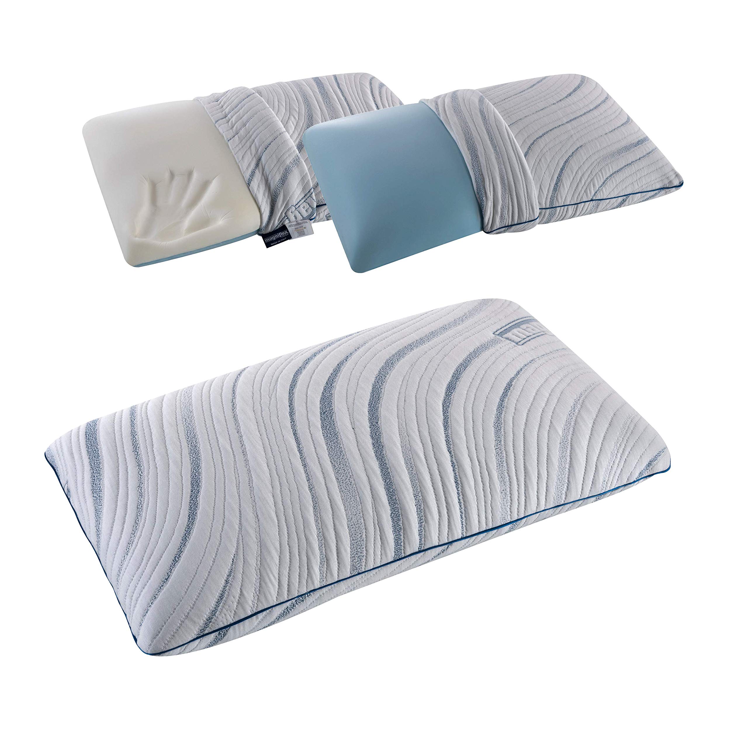 Buy Magniflex Pillow - Magnigel Memoform Deluxe Standard - Soft Pillow ...