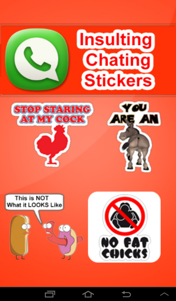 Insulting Chatting Stickers - App on Amazon Appstore