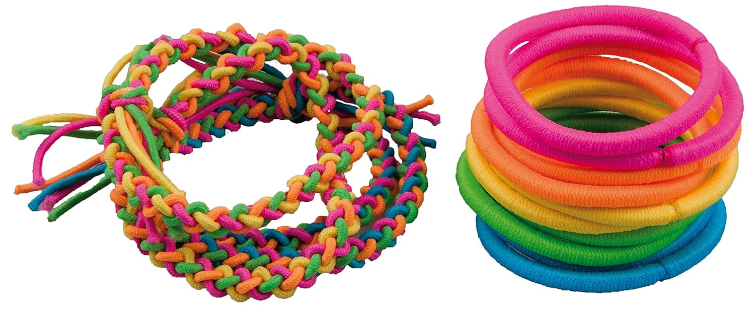 Amazon.com : Titania Curled & Round Hair Elastics, 14 Pieces ...