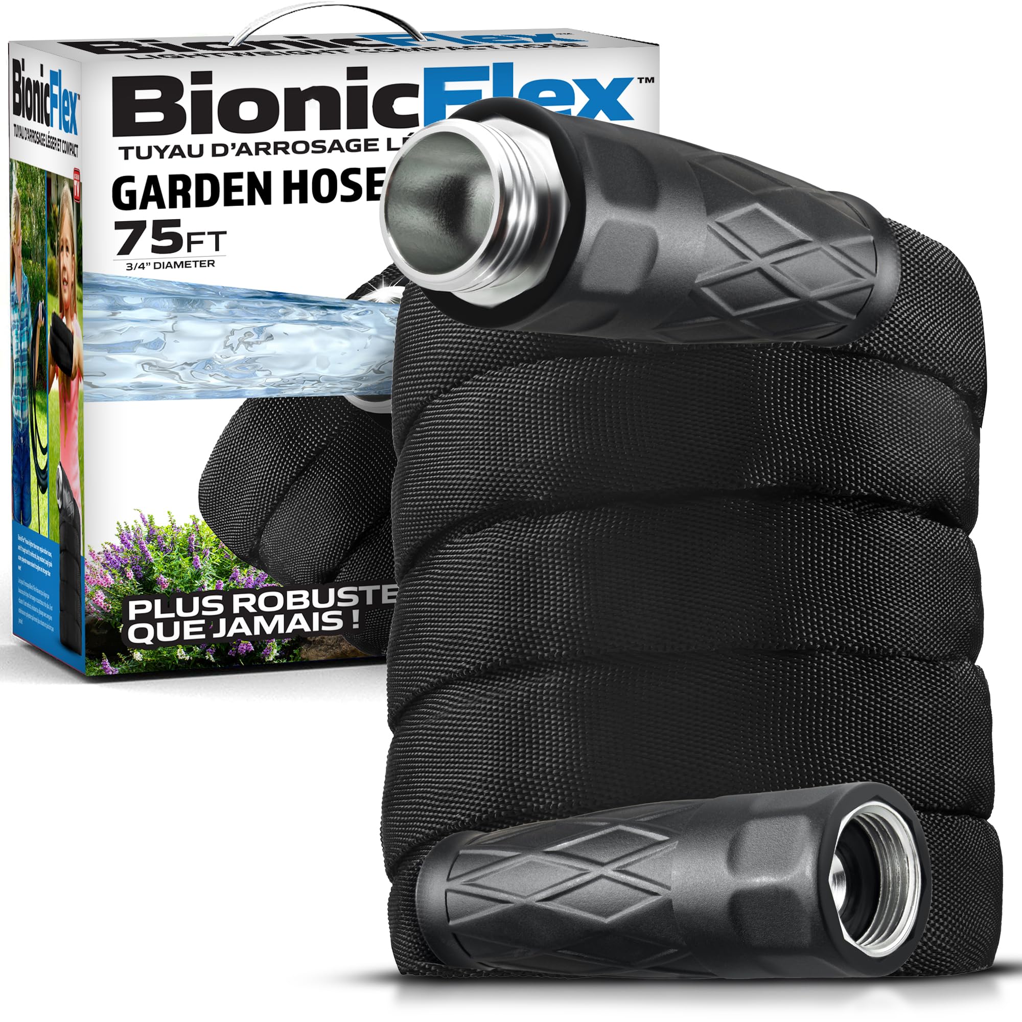 Snapklik.com : Bionic Flex 75 Foot Garden Hose, Flexible Water Hose ...