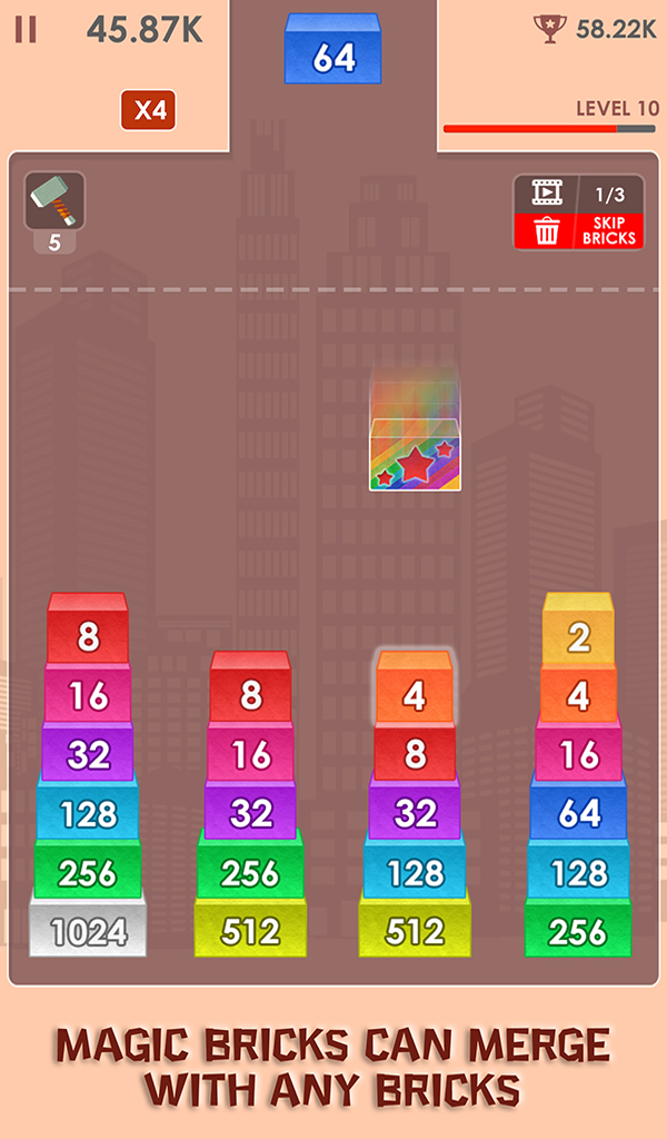2048 Solitaire Merge Bricks - App on Amazon Appstore