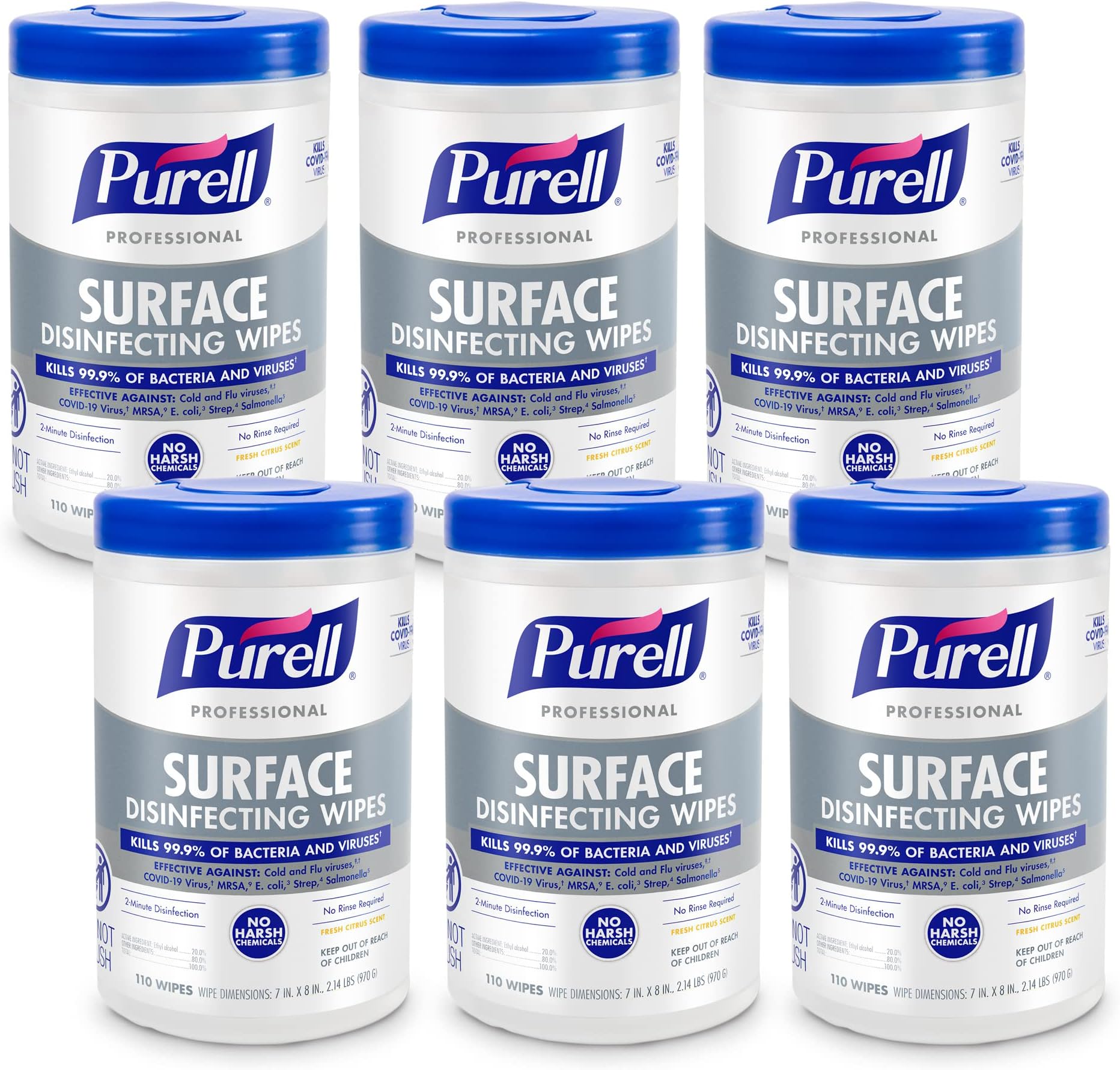 Amazon.com: PURELL® Foodservice Surface Sanitizing Wipes : Health ...