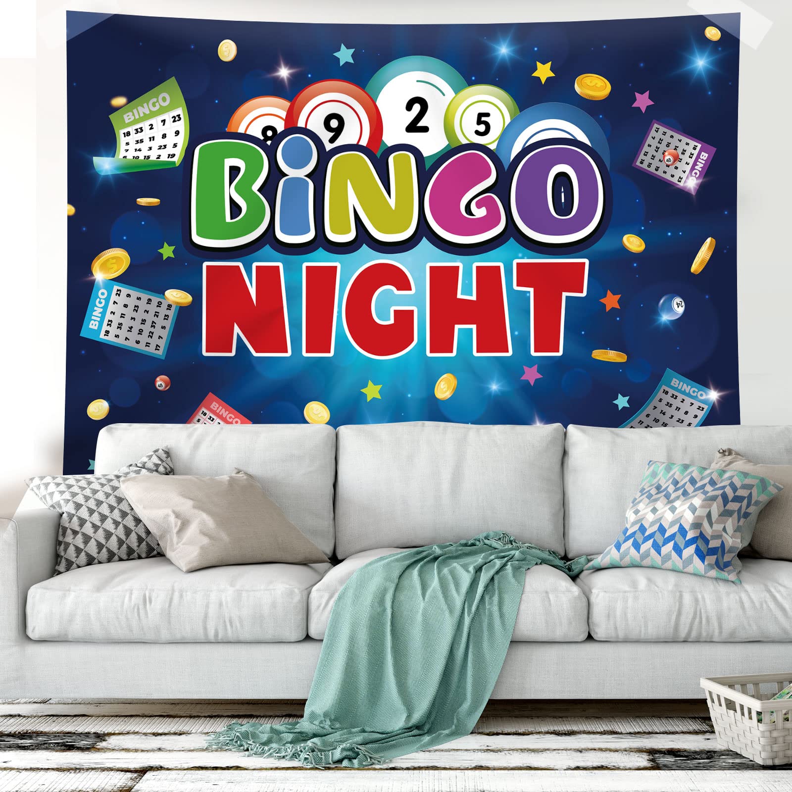 Bingo Balls Only Aazon.co : Tcoyodw Bingo Night Backdrop 7x5ft Gae Tie ...