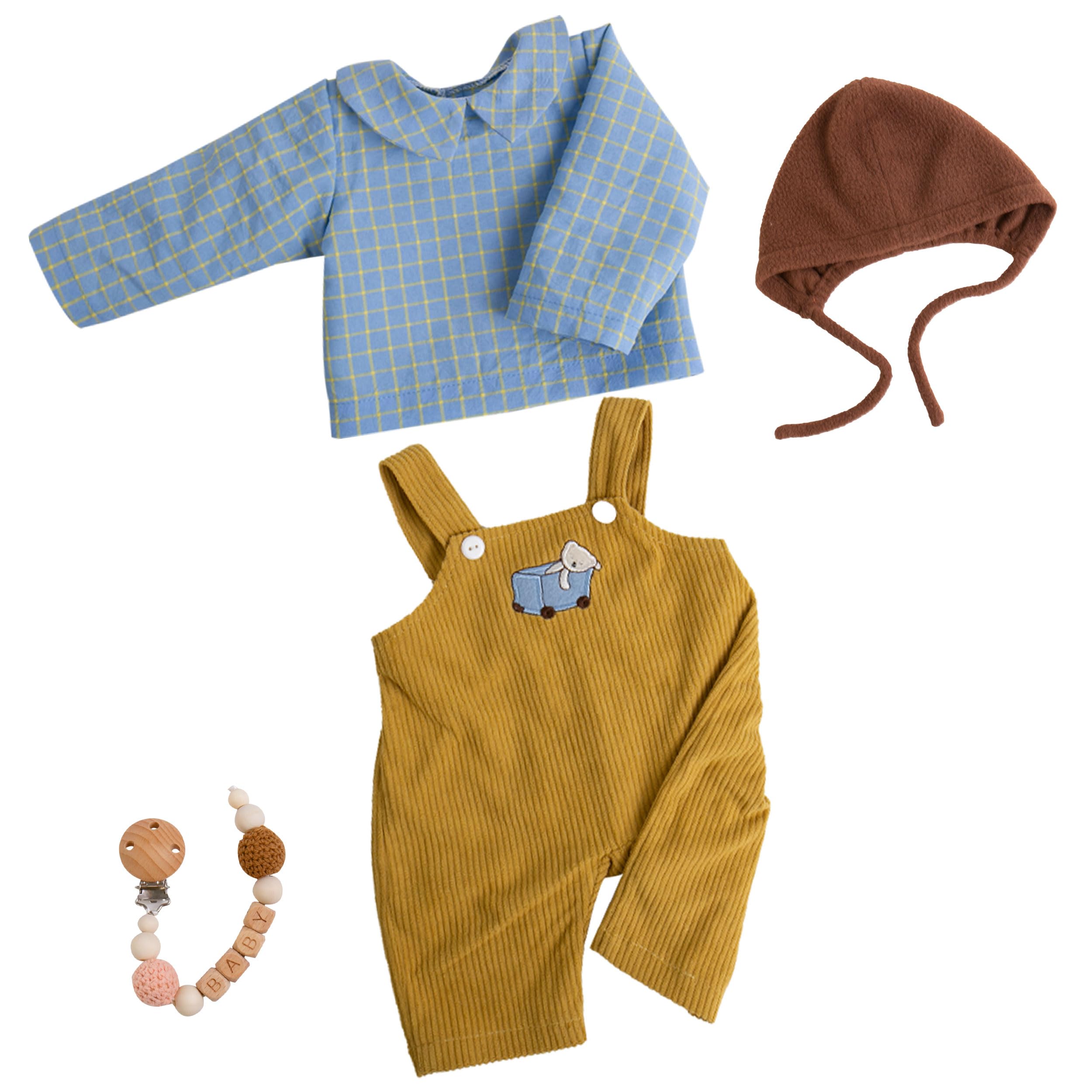 Amazon.com: EKOKIZ Reborn Baby Dolls Clothes Boy Baby Boy Clothes ...