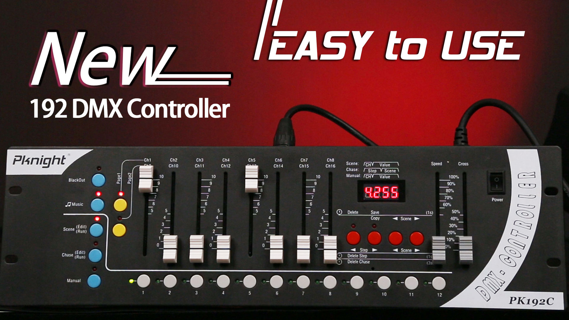 Watch pknight 192 DMX controller tutorial on Amazon Live