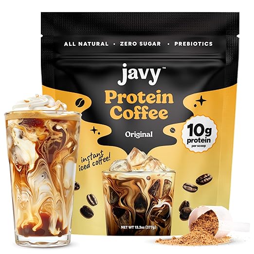 Amazon.com : Javvy Protein Iced Coffee V2 - Zero Artificial Flavors ...
