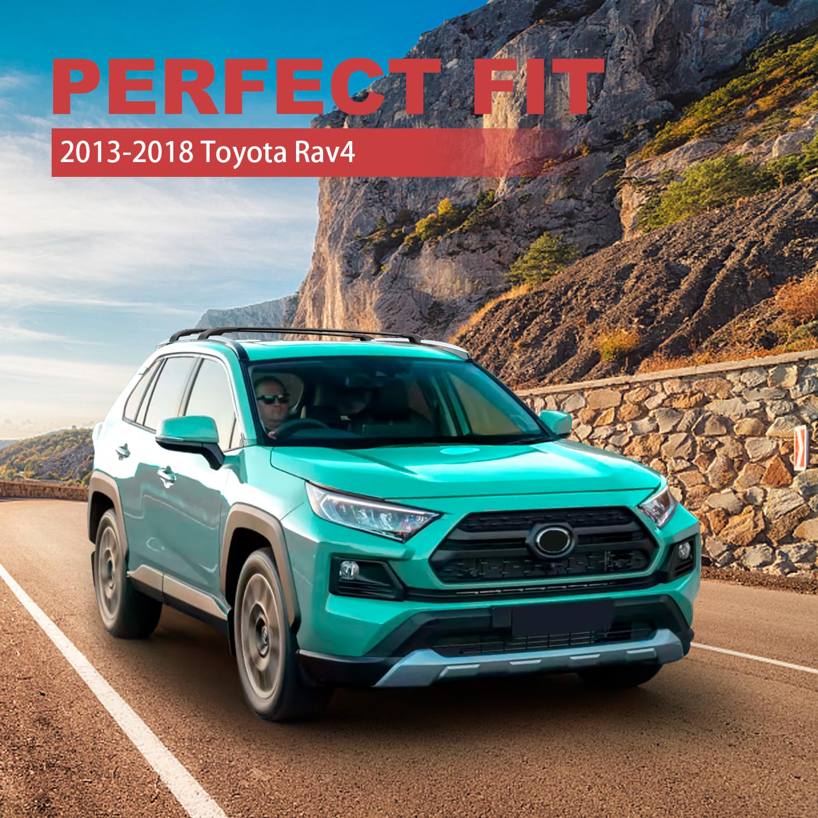 Snapklik.com : KINGGERI Roof Racks Cross Bars For Toyota RAV4 2013-2018 ...