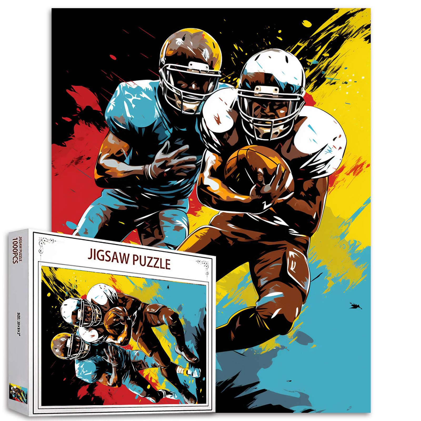 Amazon.com: American Football Athletics Jigsaw Puzzles 1000 Pieces for ...