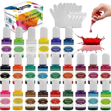 Amazon.com: 20 Colors Epoxy Resin Dye, OWSEN Translucent Resin Color ...