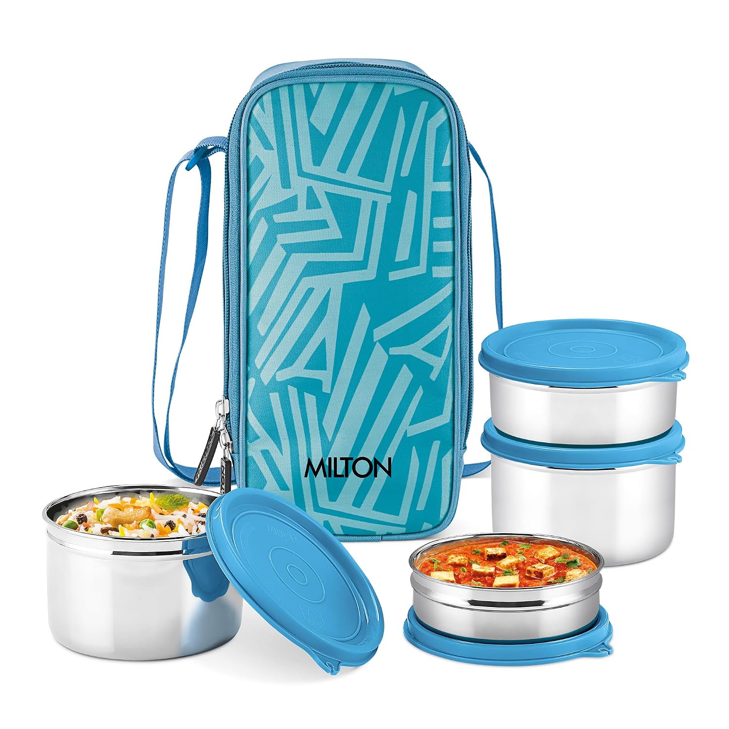 Buy MILTON Stack Pack 4 Stainless Steel Lunch Box (2 X 350 + 2 X 500 ml ...