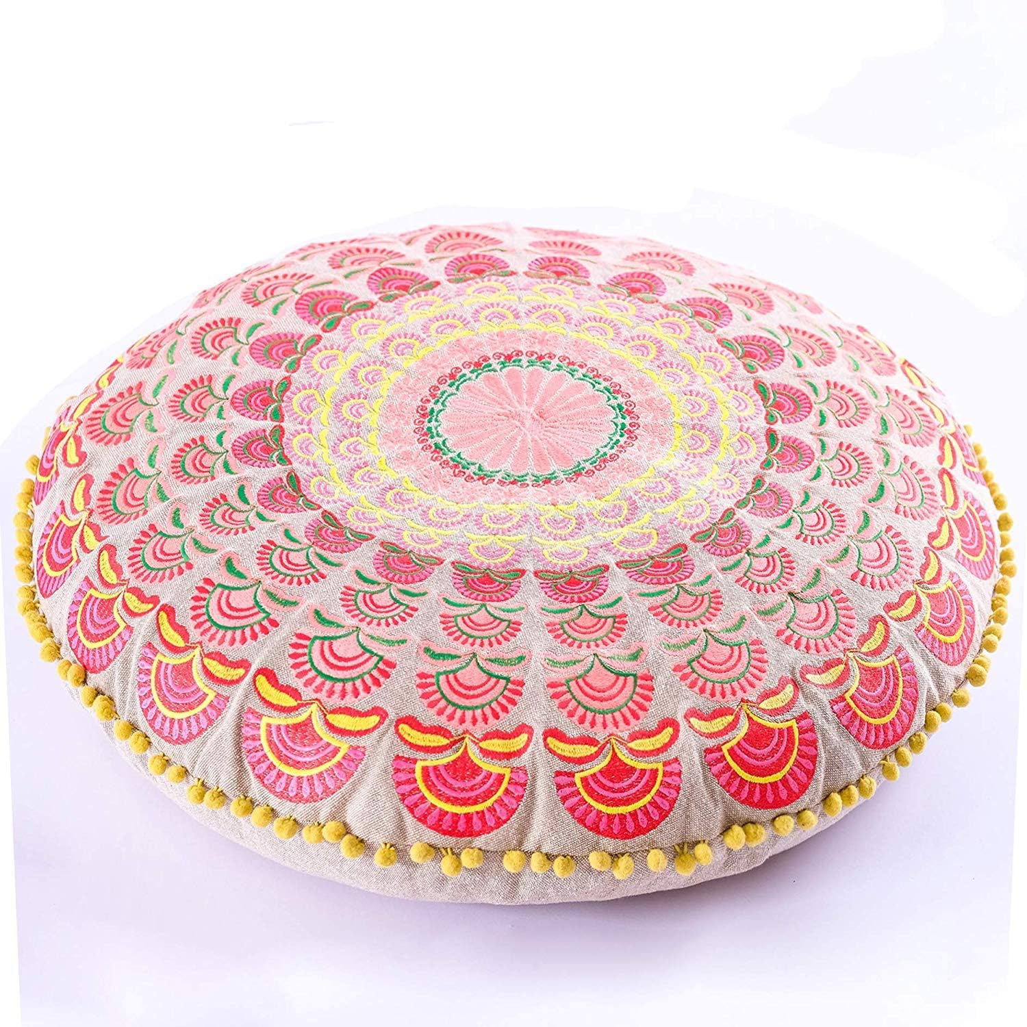 Amazon.com: Mandala Life ART Bohemian Floor Cushion Cover –Luxury ...