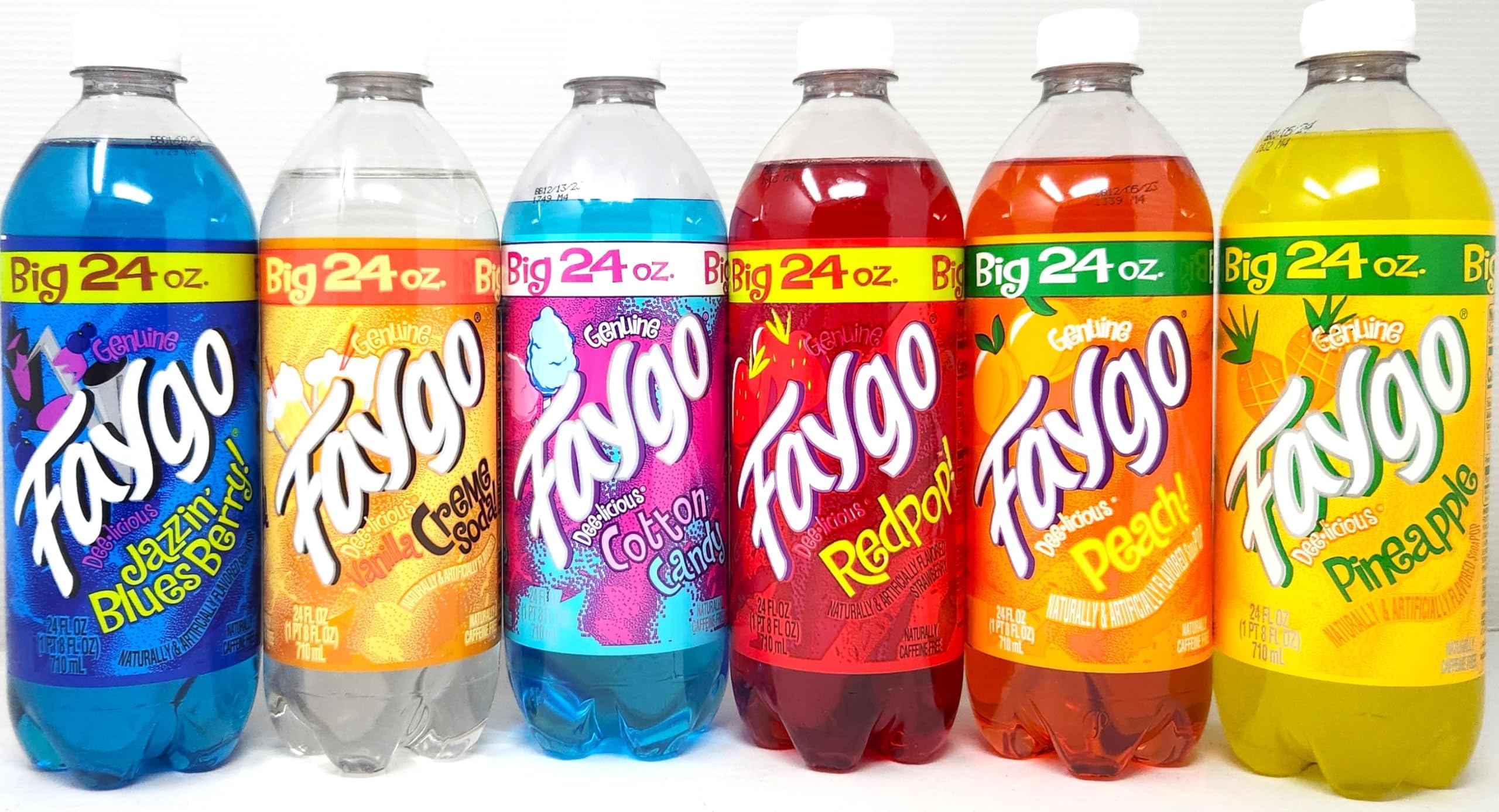 Amazon.com : Faygo Variety 6 pack - 1 each, Red Pop Redpop, Cotton ...