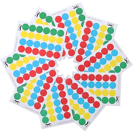 Amazon.com: Avery Removable Color-Coding Labels, Removable Adhesive ...