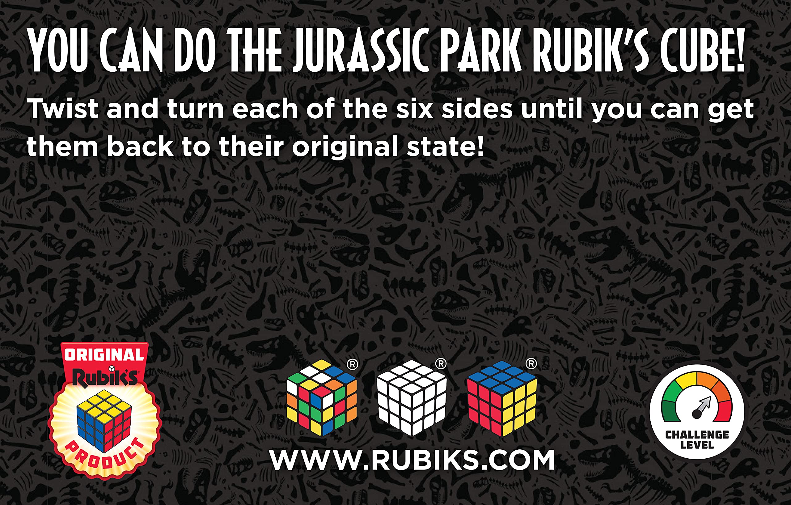 Jurassic Park Rubik's Cube | Collectible Puzzle Cube Featuring Jurassic ...