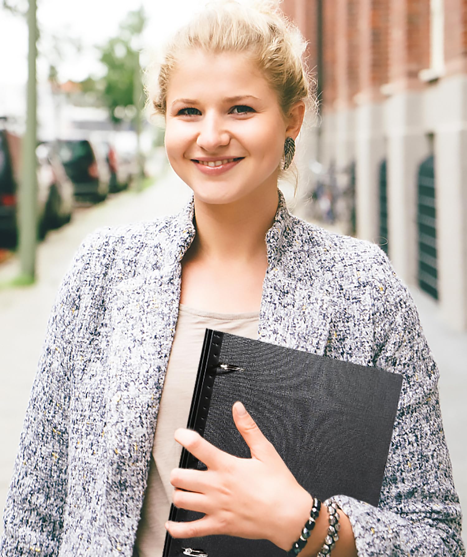 Snapklik.com : MAKHISTORY Telescoping 3 Ring Binder, Flexible Thin Binder