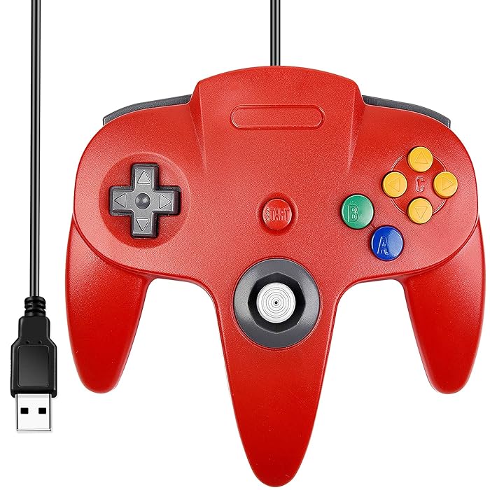 Buy [USB Version] Classic N64 Controller, SAFFUN N64 Wired USB PC Game ...