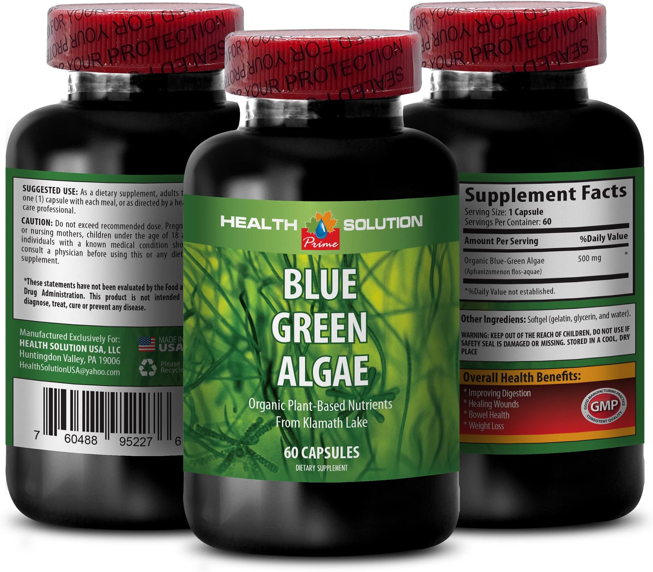 Amazon.com: Klamath Blue Green Algae 130 Tablets by Power Organics ...