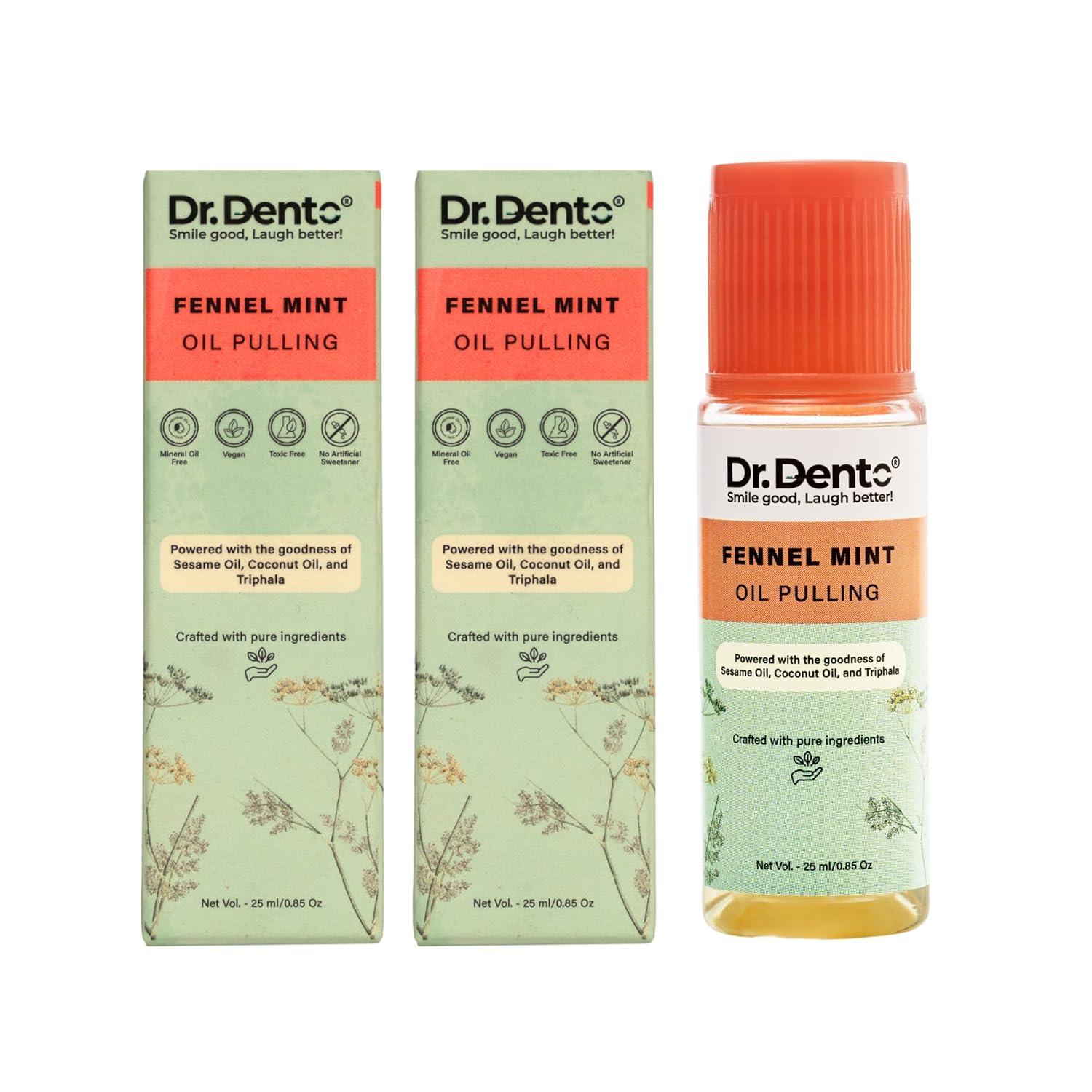 Buy Dr.Dento Fennel Mint Oil Pulling | Ayurvedic Oral Care | All ...