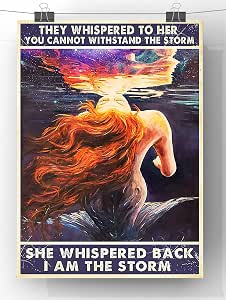 Amazon.com: TPQUX Mermaid Art Poster Canvas Wall Art Mermaid I am the ...