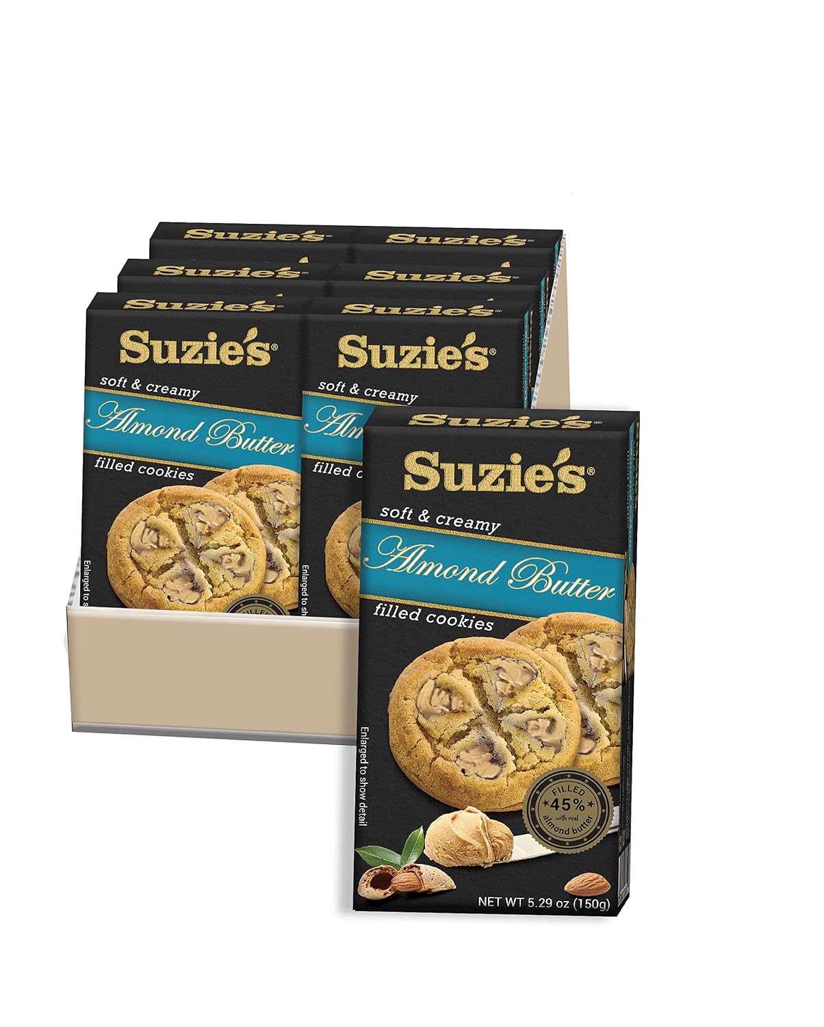 Amazon.com: Suzie's, Speculoos Cookie Butter Filled Cookies, Soft and ...