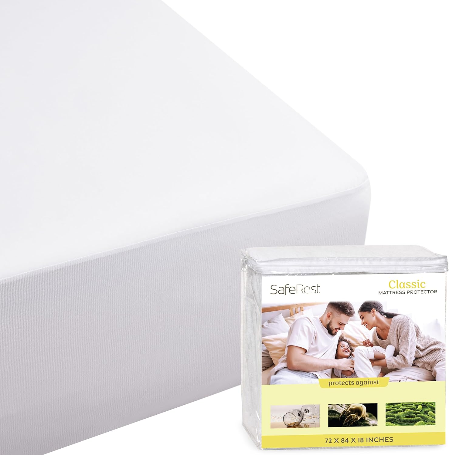 Amazon.com: Luna Queen Mattress Protector - Waterproof Mattress Cover w ...