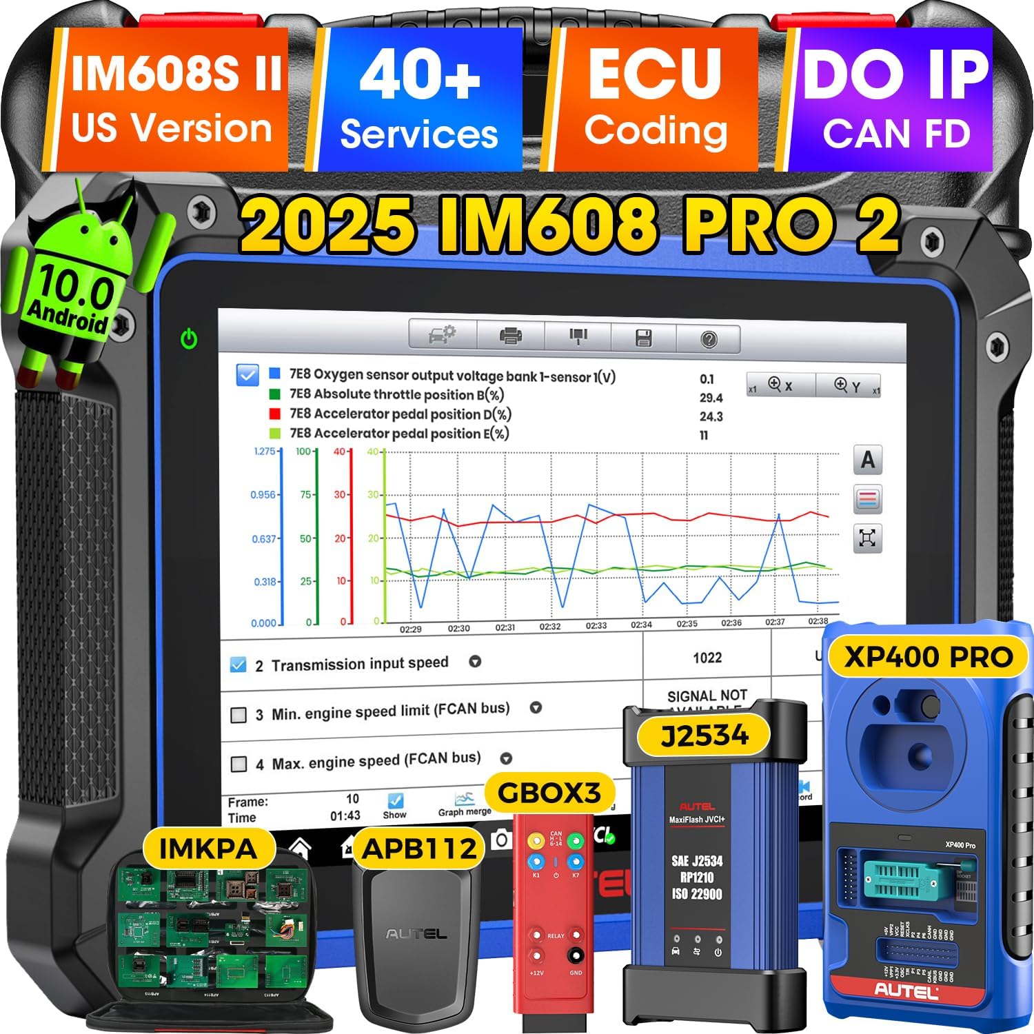 Autel Maxim IM608 pro ii, 2024 im608 pro 2 edición estadounidense ...