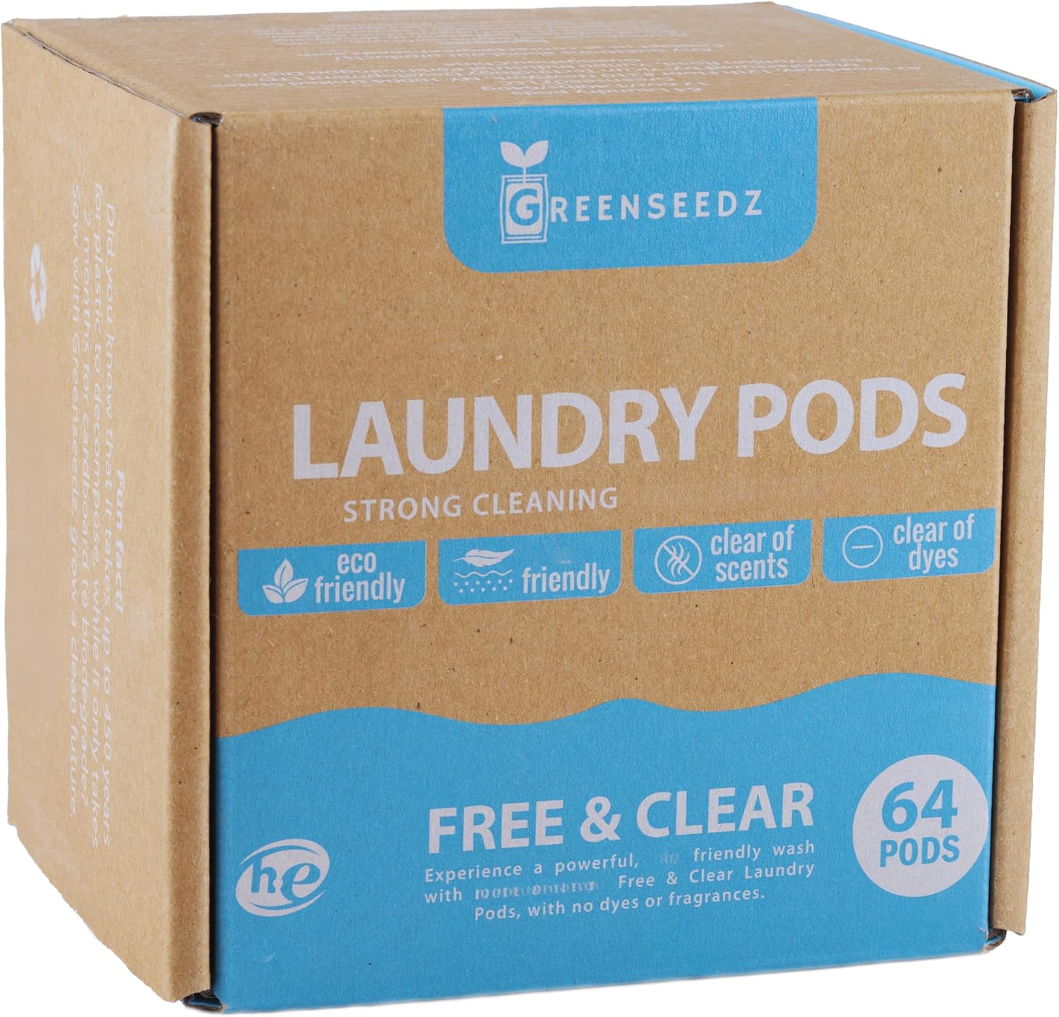 Amazon.com: Greenseedz Free And Clear Eco Friendly Unscented Laundry ...