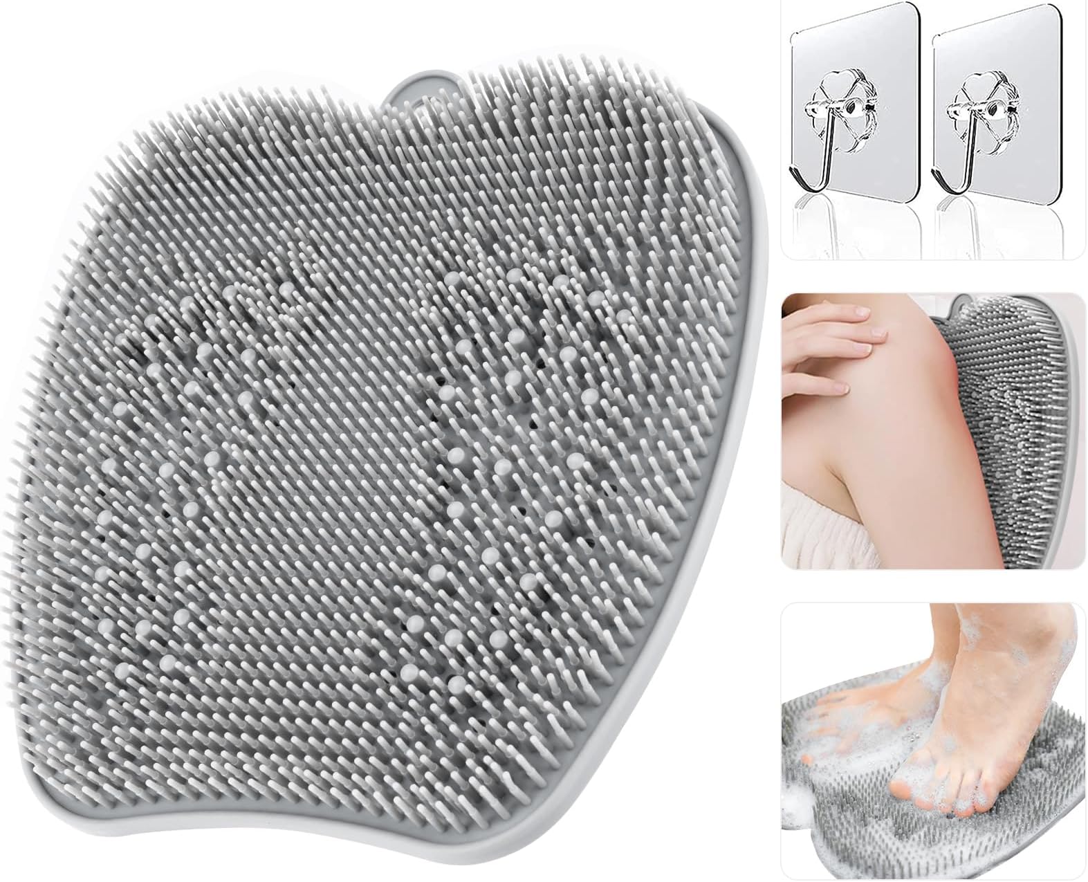 Amazon.com: Large Shower Foot Scrubber Mat with Stronger Non-Slip ...