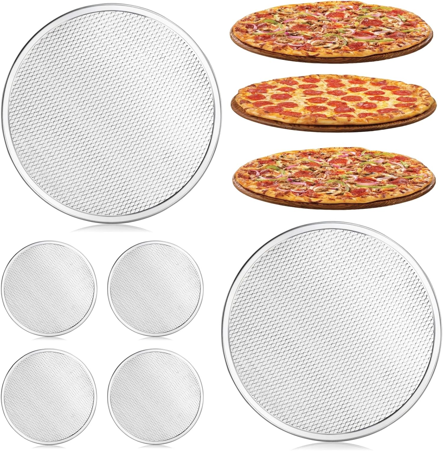 Amazon.com: RHBLME 6 PACK Pizza Screen, Nonstick Pizza Screen 10 Inch ...