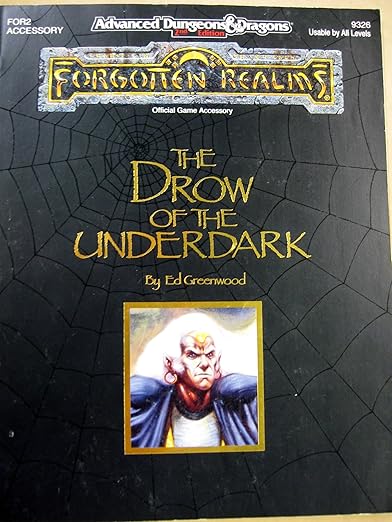 The Drow of the Underdark: Forgotten Realms Accessory, 2nd Edition ...