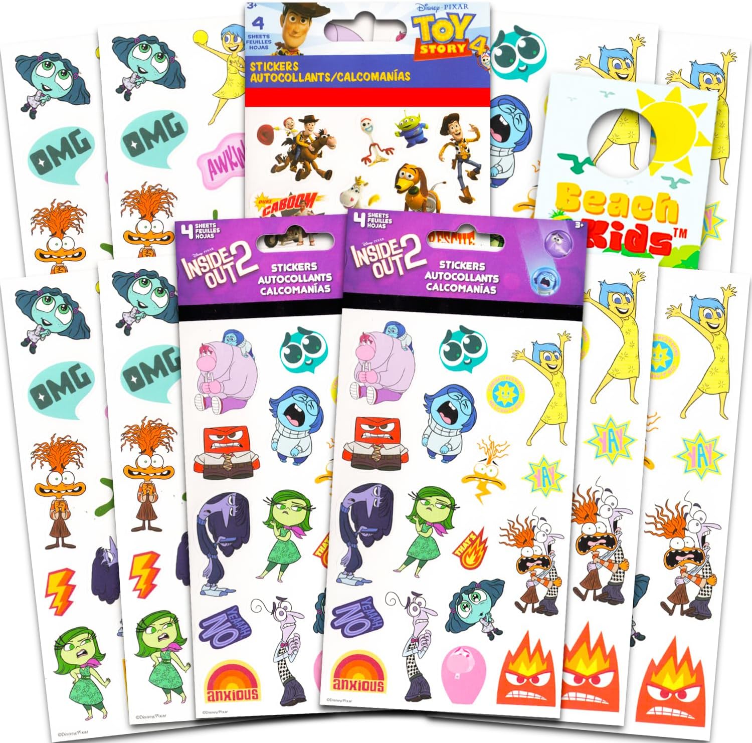 Amazon.com: Inside Out Stickers for Kids - Inside Out Party Favors ...
