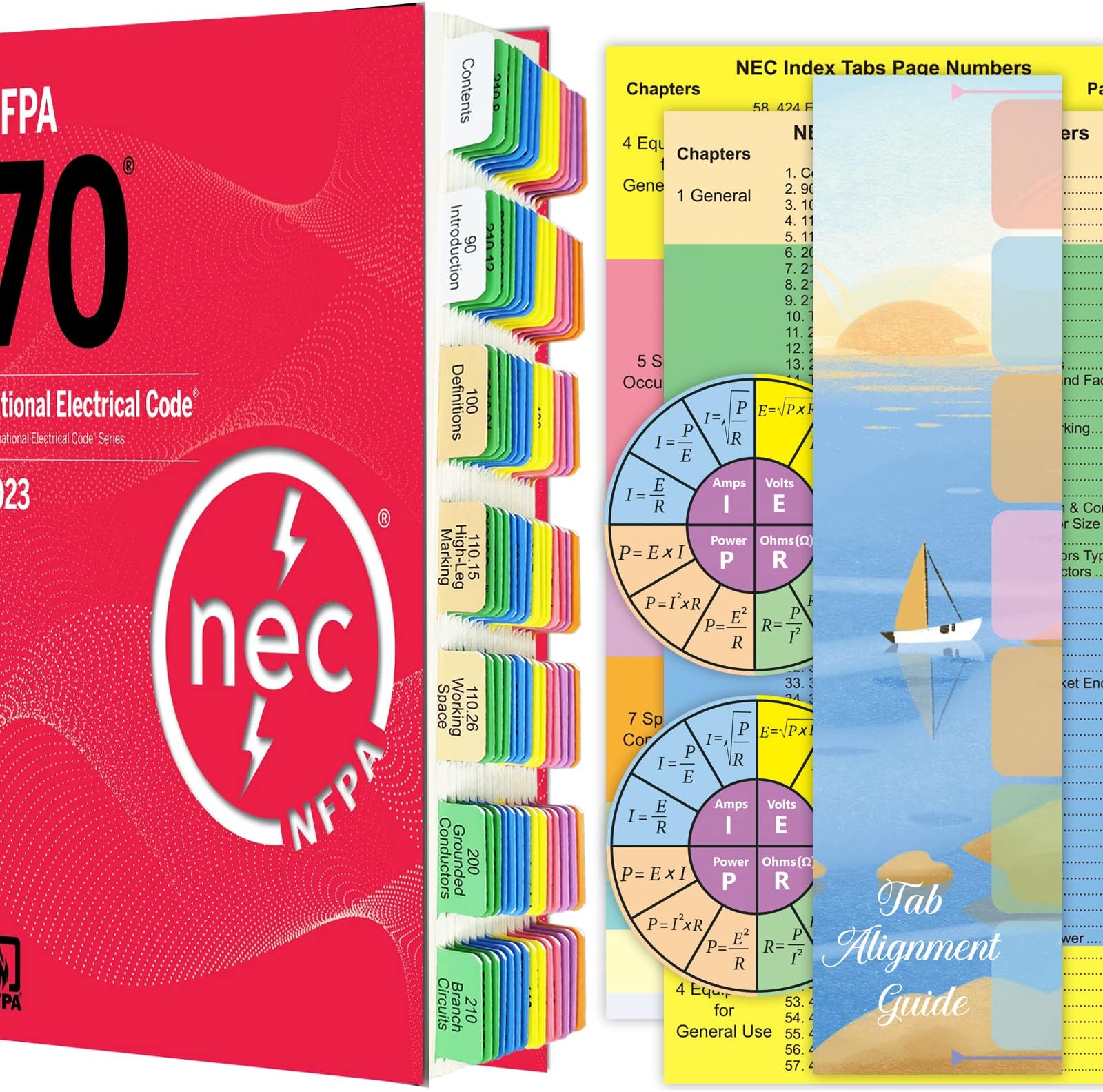 Amazon.com : NEC Tabs for 2023 NEC Code Book, Laminated 124 Printed ...