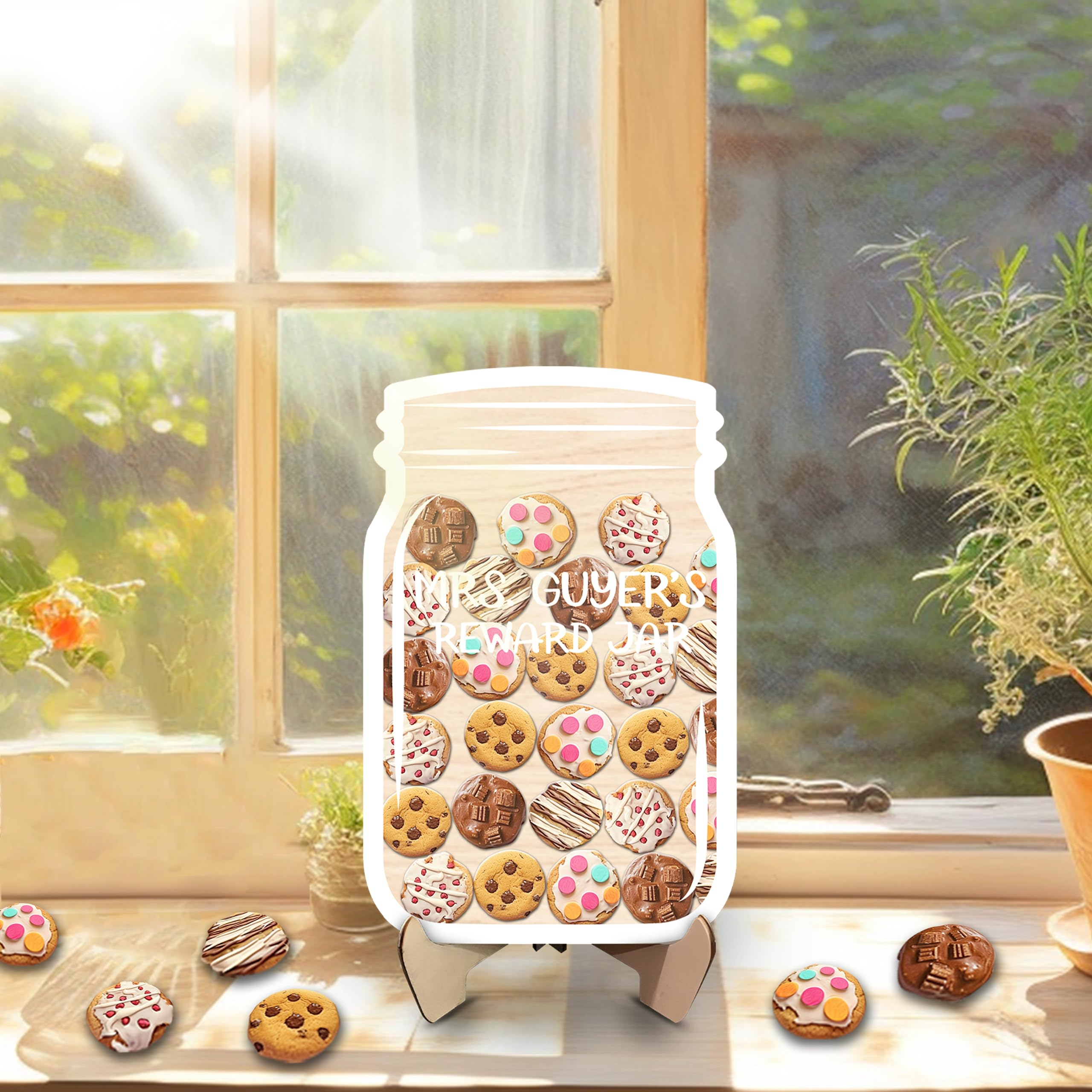 Amazon.com: Personalized Cookies Magnetic Reward Jar, Bulletin Board ...
