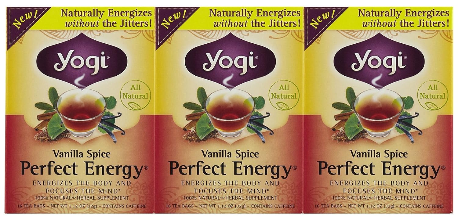 Amazon.com : Yogi Tea Vanilla Spice Perfect Energy Tea Bags - 16 ct - 3 ...