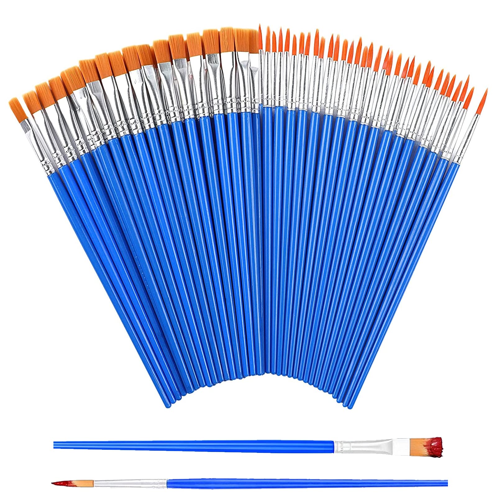 Small Paint Brushes - 60 Pieces of paint brushes for children,Art Paint ...