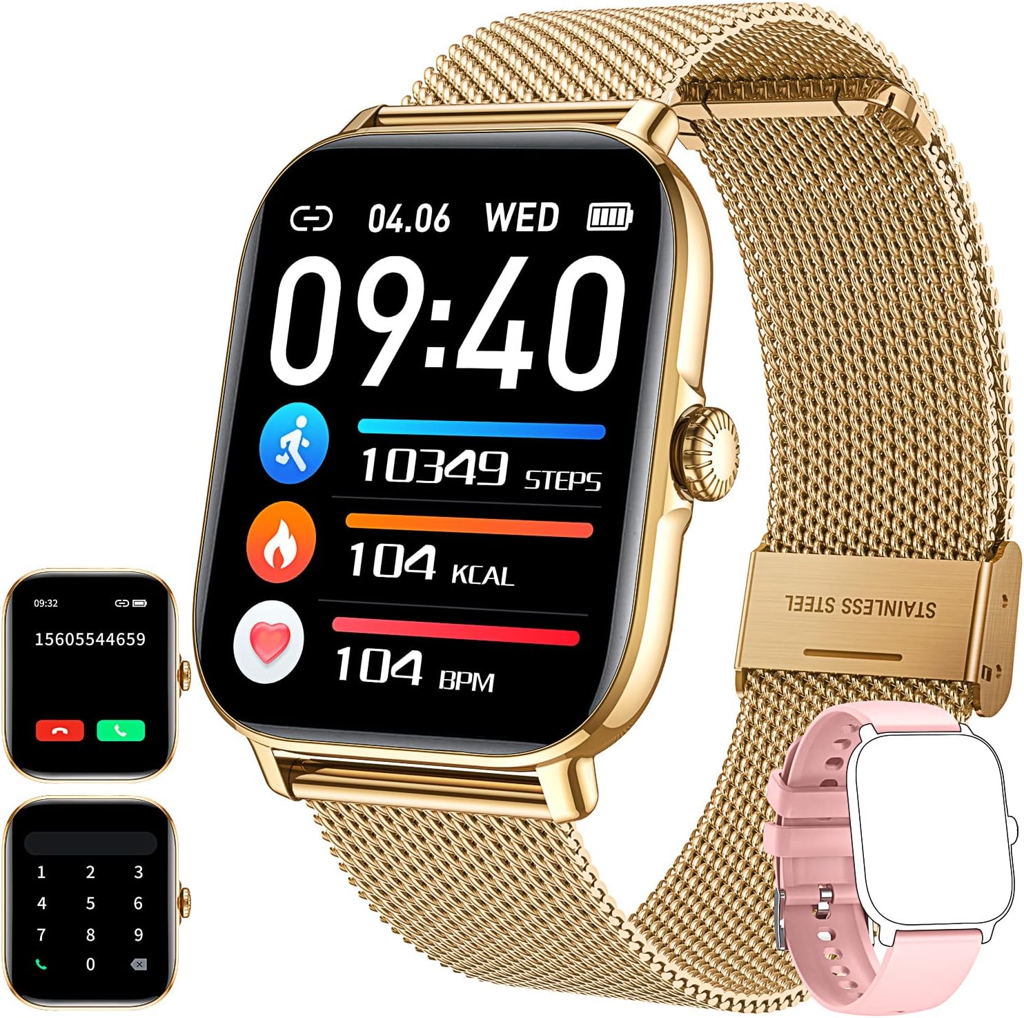 Amazon.com: CanMixs Smart Watch for Android Phones iOS Waterproof Smart ...