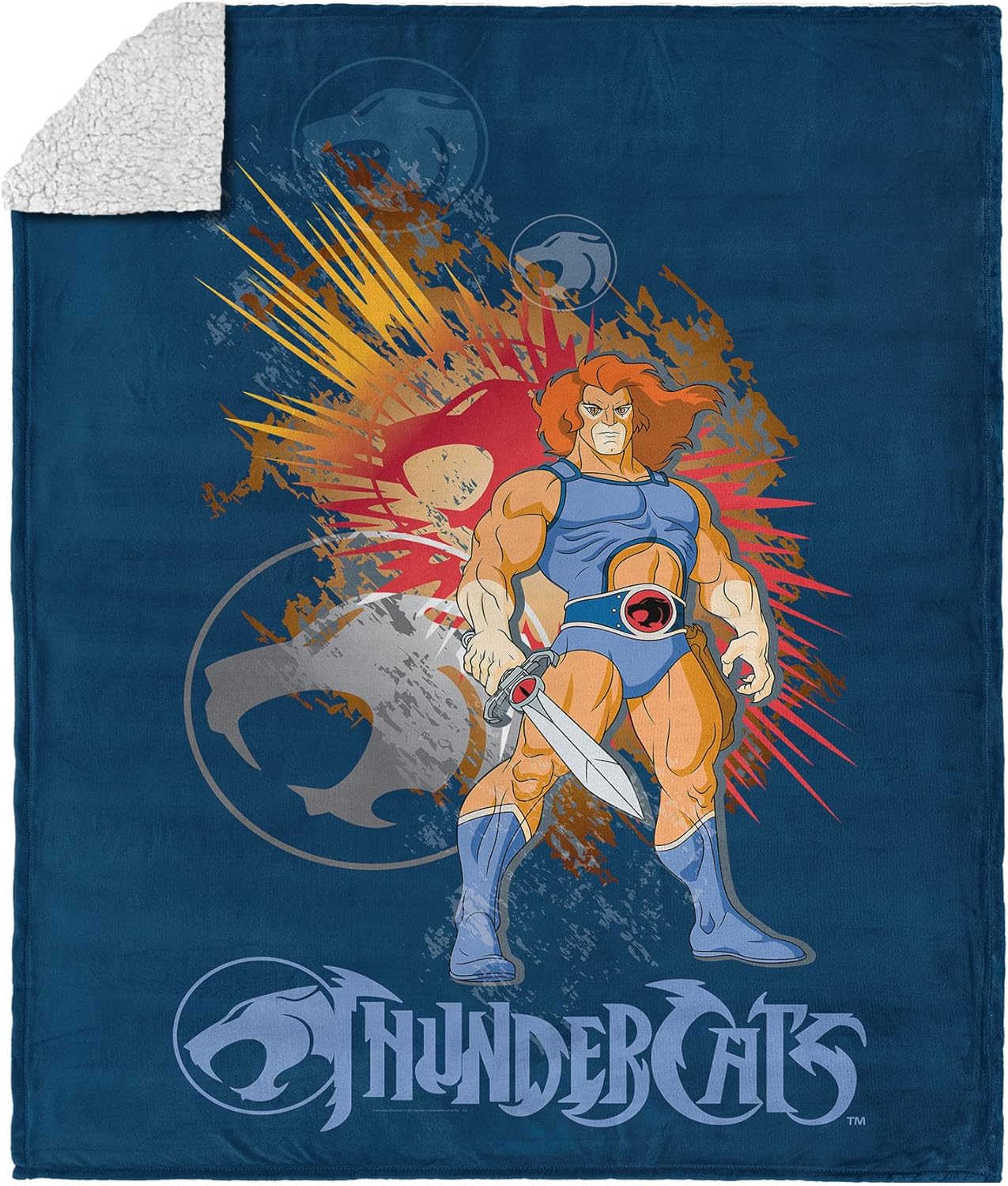 Amazon.com: Thundercats Whiskers! Silk Touch Sherpa Throw Blanket ...