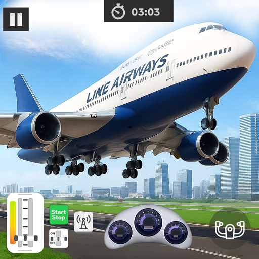 Airplane Flight Simulator Sky Adventure Virtual Pilot Aeroplan games ...