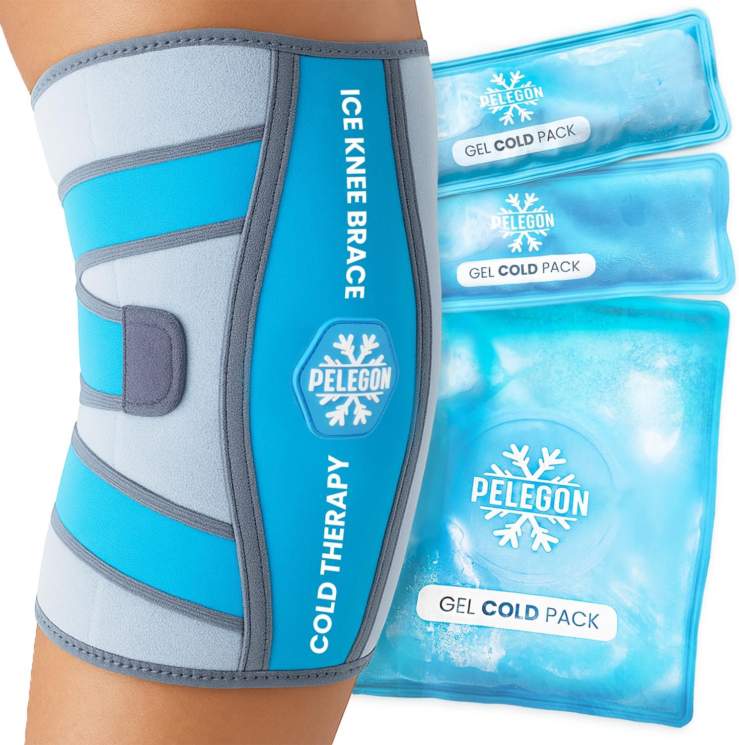 Amazon.com: Knee Ice Pack Wrap (1 Pack) - Adjustable Ice Pack for Knees Surgery, Replacement ...