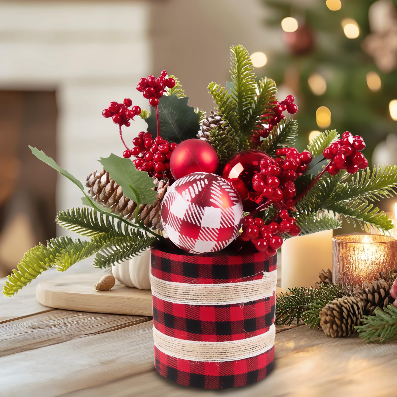 Amazon.com: Small Christmas Tree Tabletop Christmas Tree Mini ...