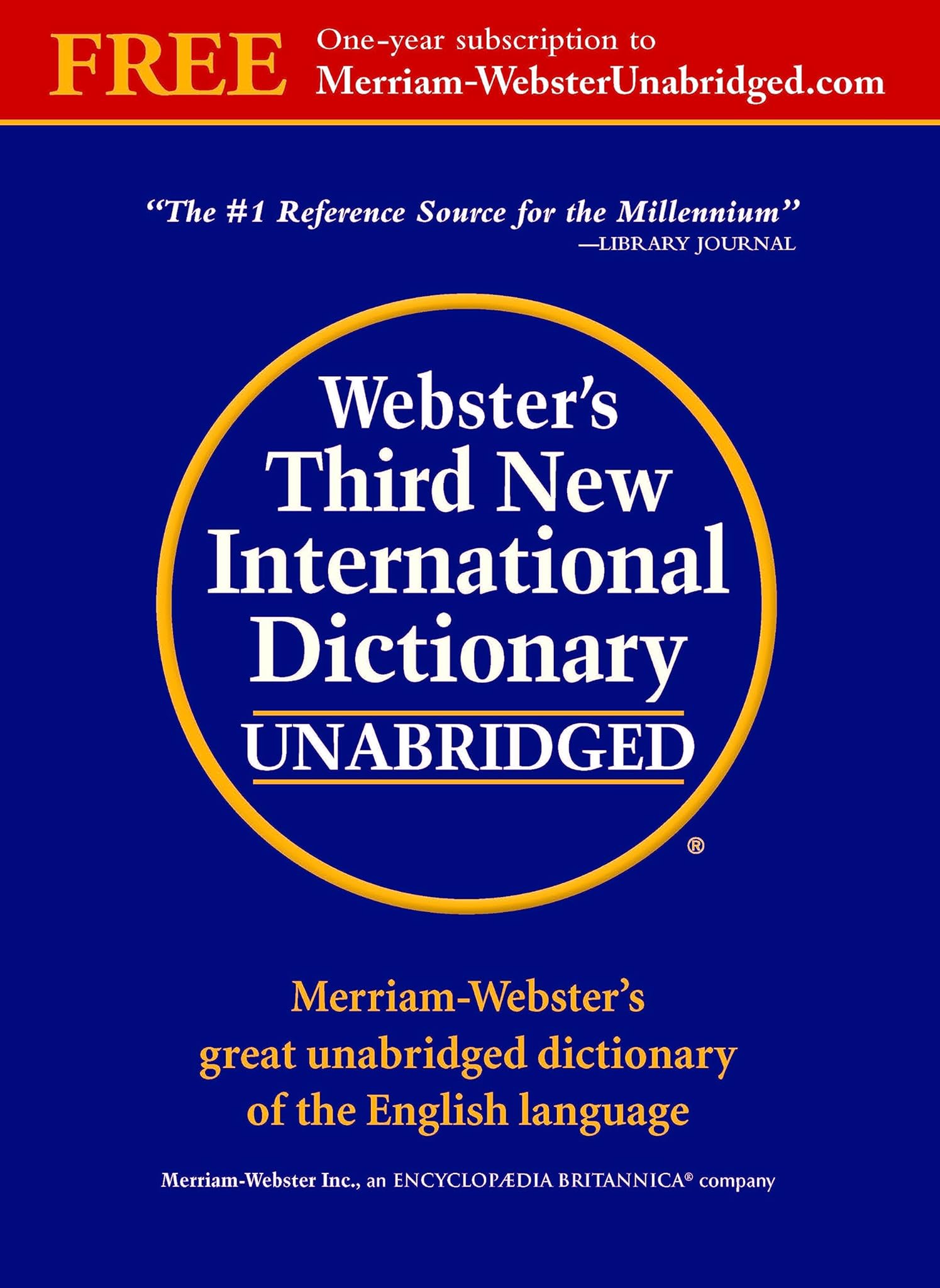 Websters Third New International Dictionary Unabridged Largest Most ...