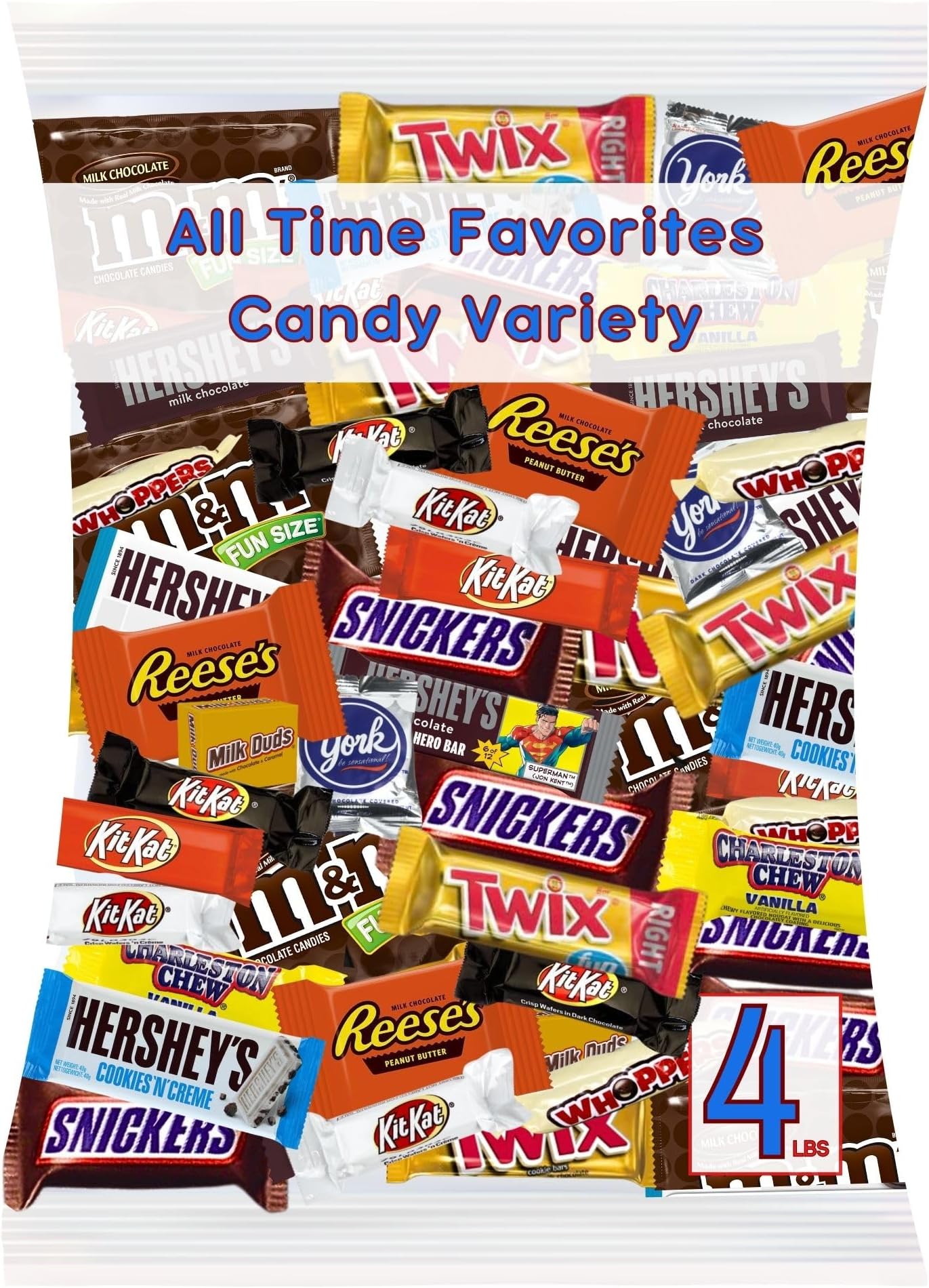 Amazon.com : ULTIMATE Assorted 4 Lb. Chocolate Candy Variety Pack, Bulk ...