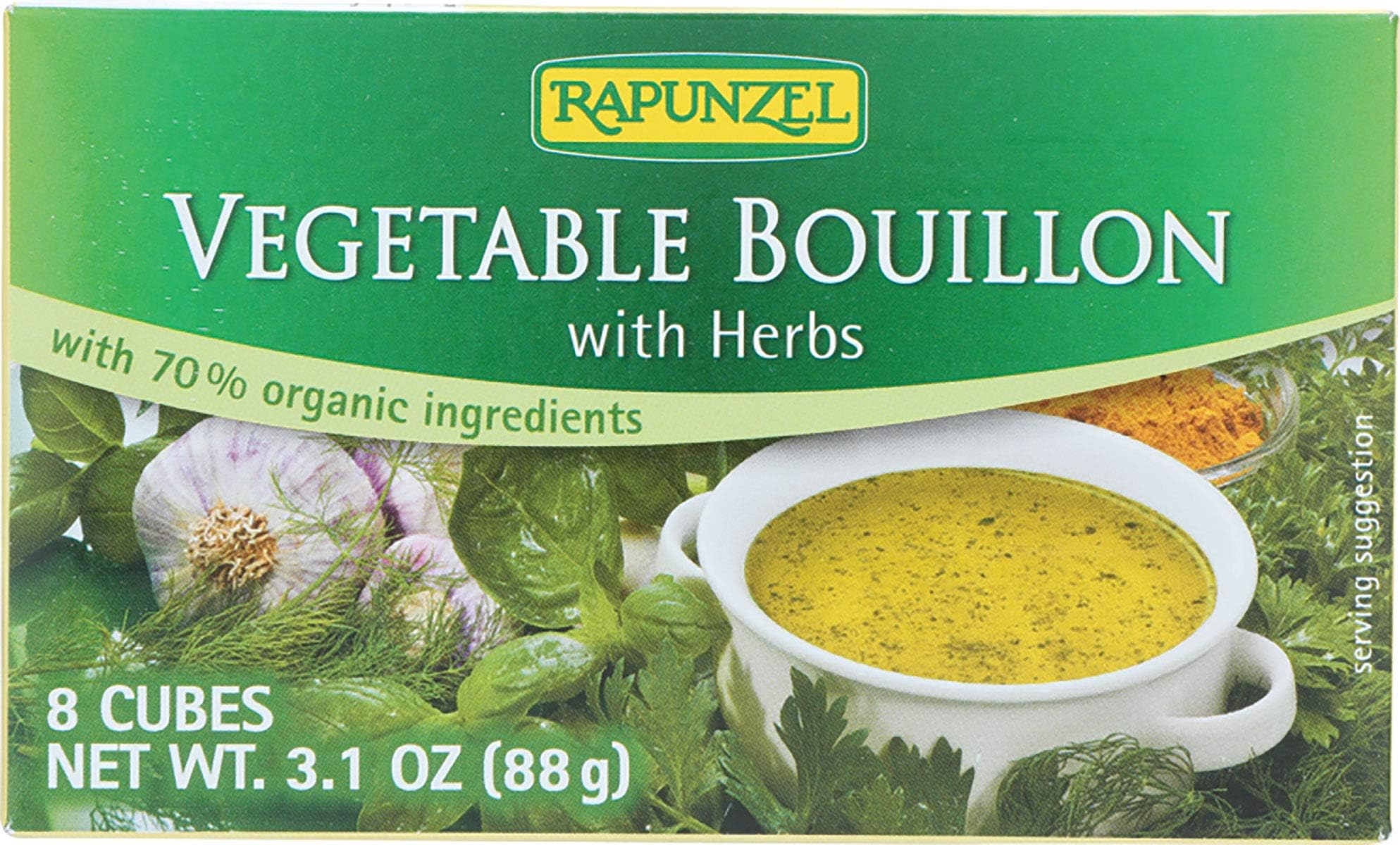 Amazon.com : Rapunzel, Pure Organics Vegetable Bouillon with Sea Salt ...