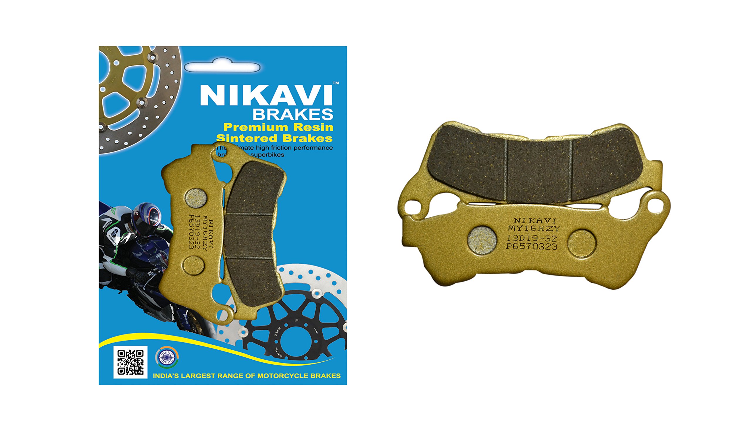 NIKAVI GDP01 Front Brake Pads/DISC Pads for Motorcycle/Scooter (Honda ...