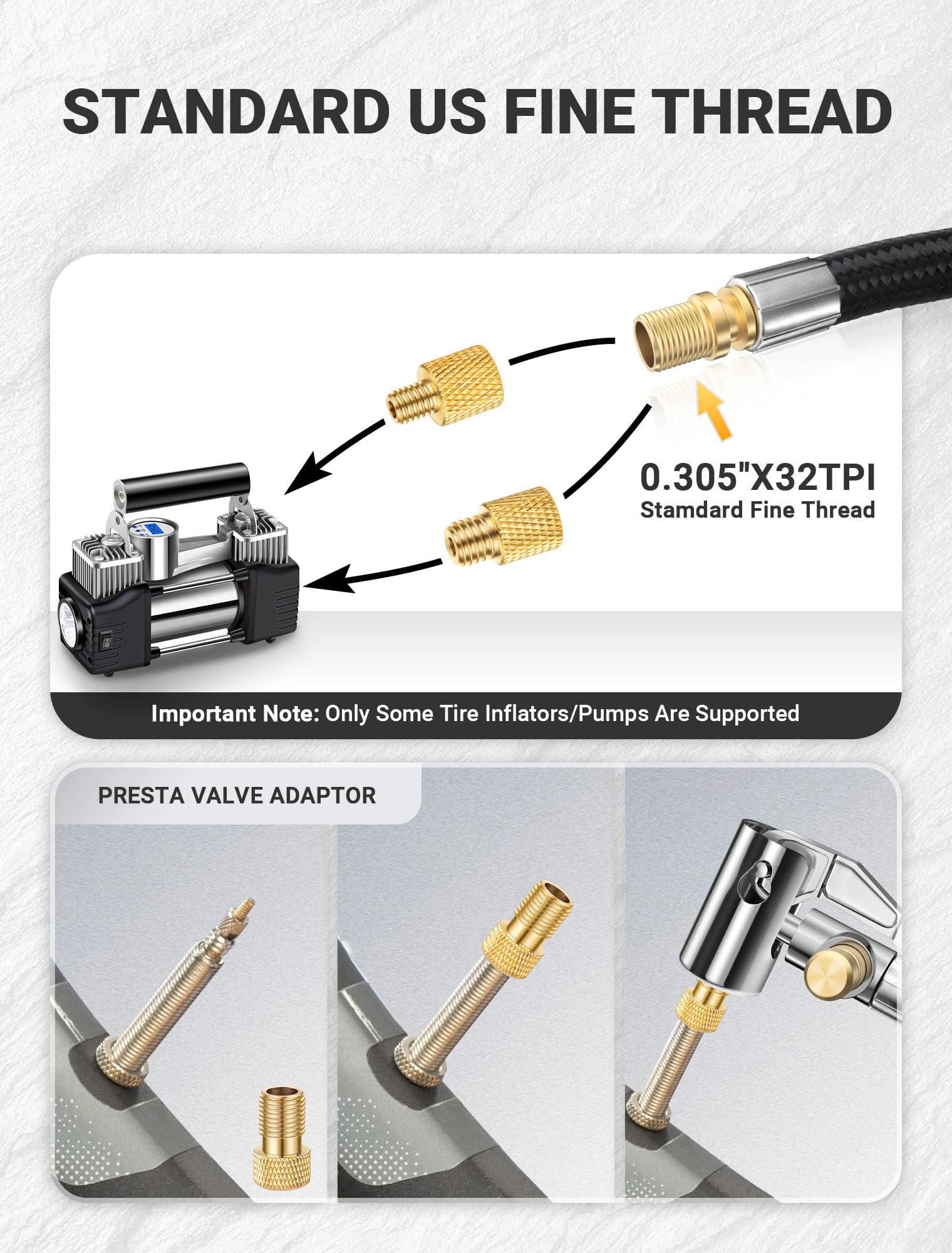 Snapklik.com : LUMITECO 31 Lengthened Tire Inflator Hose Adapter Quick ...