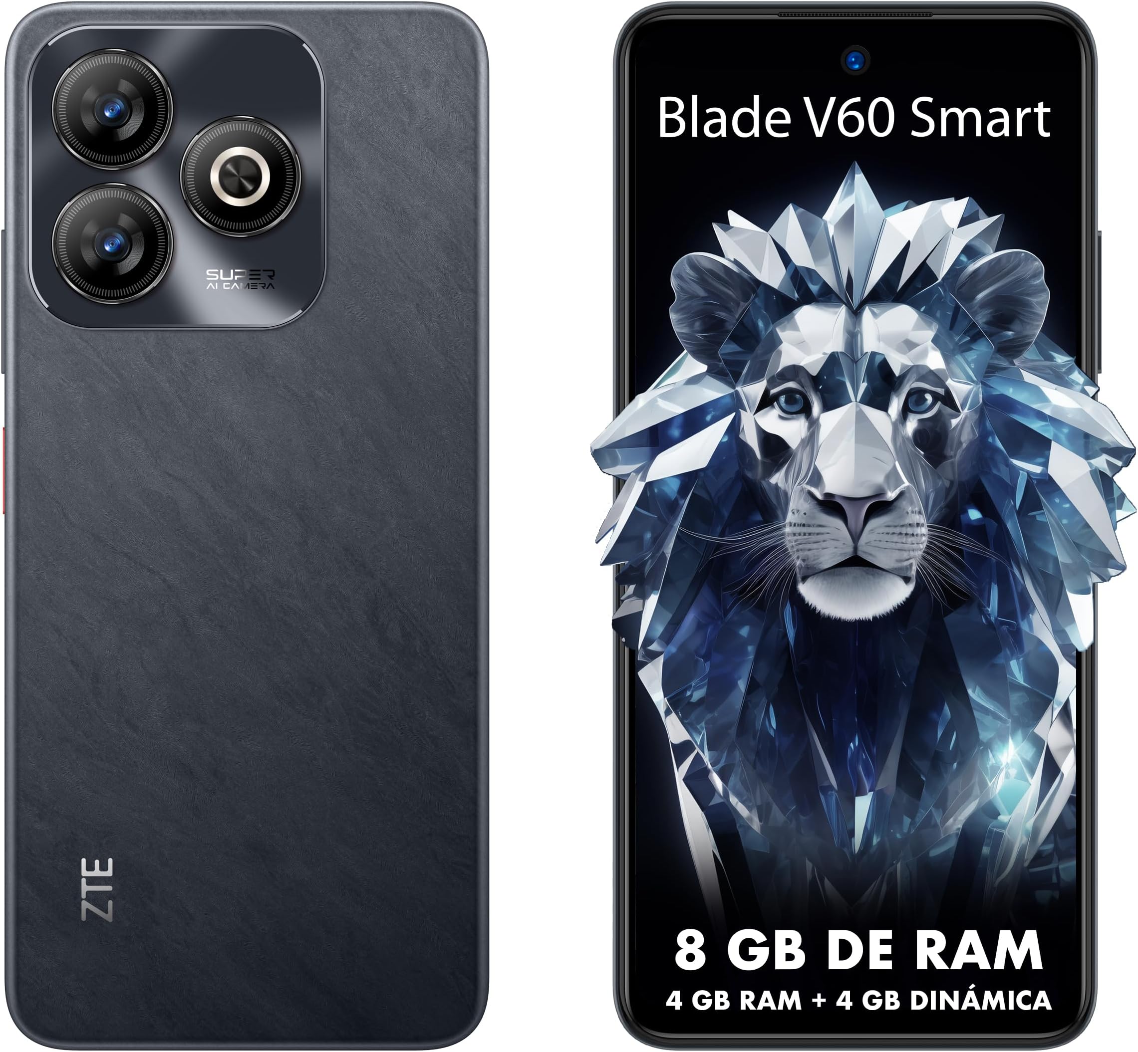 ZTE Smartphone Blade V50 Smart, 128GB+4GB RAM Principal (+4Gb RAM ...