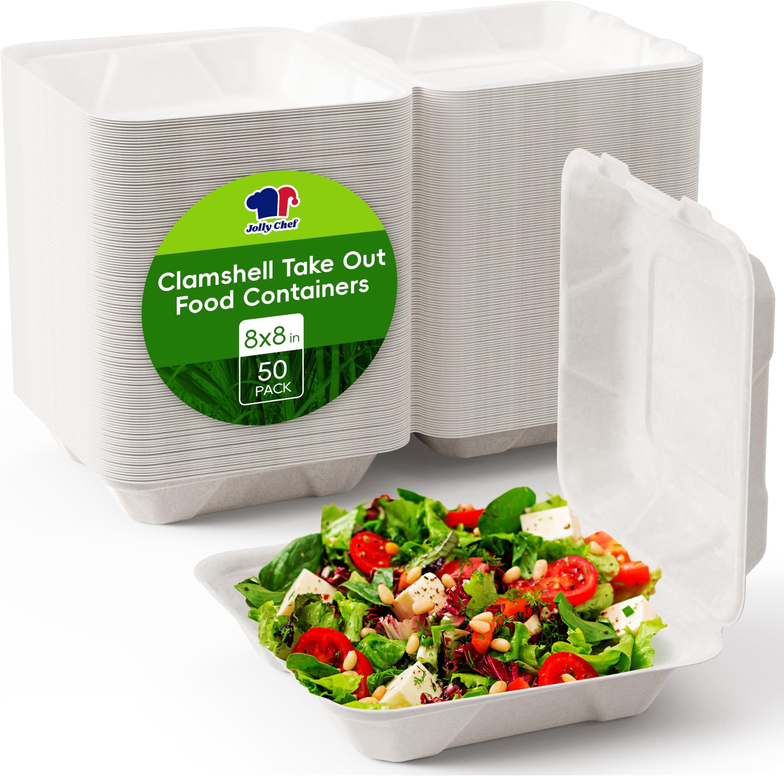 Amazon.com: Juvale Disposable Kraft Paper Take Out Food Container (8.5 ...