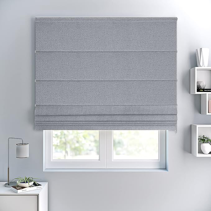 Amazon.com: Hiifroy Roman Shades for Windows, Blackout Roman Blinds ...